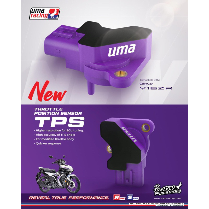 Uma Racing TPS Yamaha Y15zr Y15 / Honda RS150 Pcx150 / Y16ZR | Shopee ...