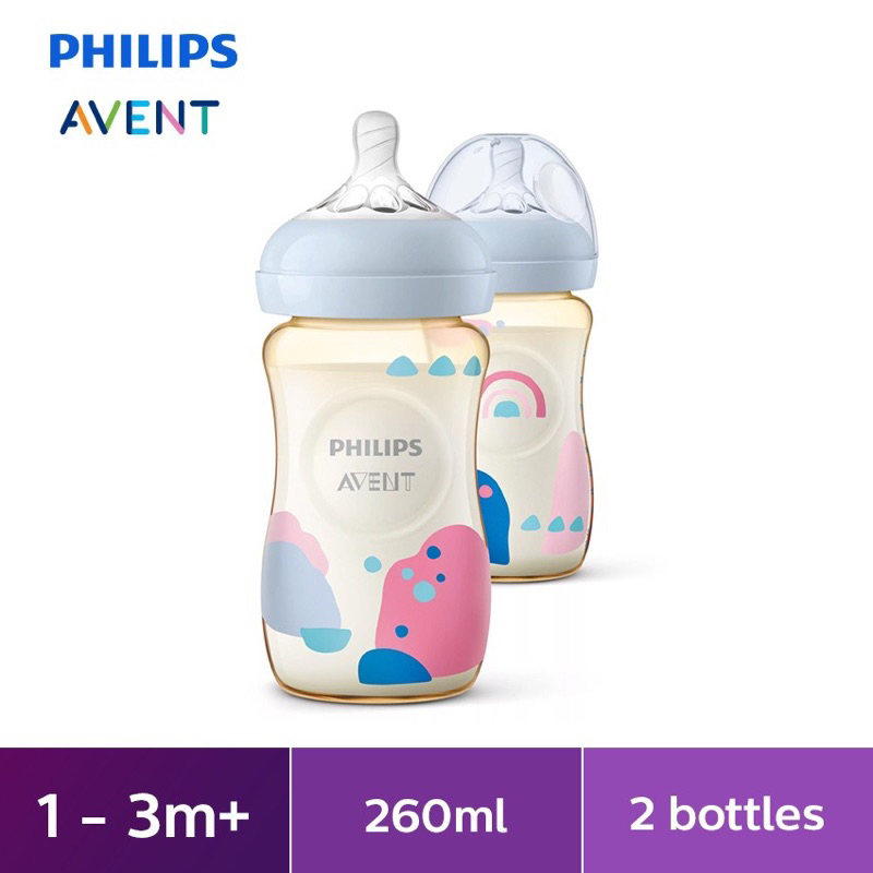 Philips Avent Natural PPSU Baby Bottle Twin Pack (9oz 260ml) | Shopee ...