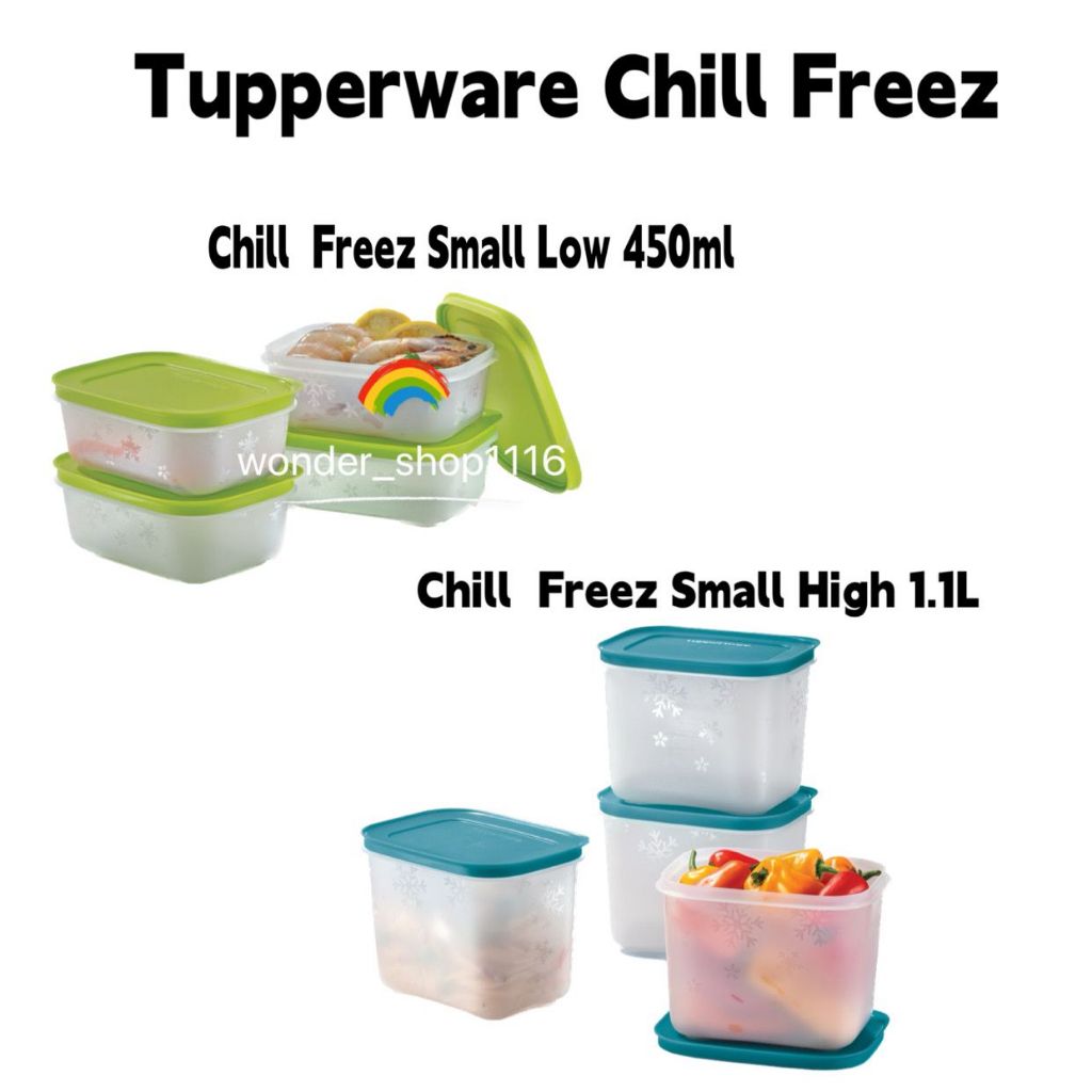 Tupperware Chill Freez Small / High (450ml / 1.1L) | Shopee Malaysia
