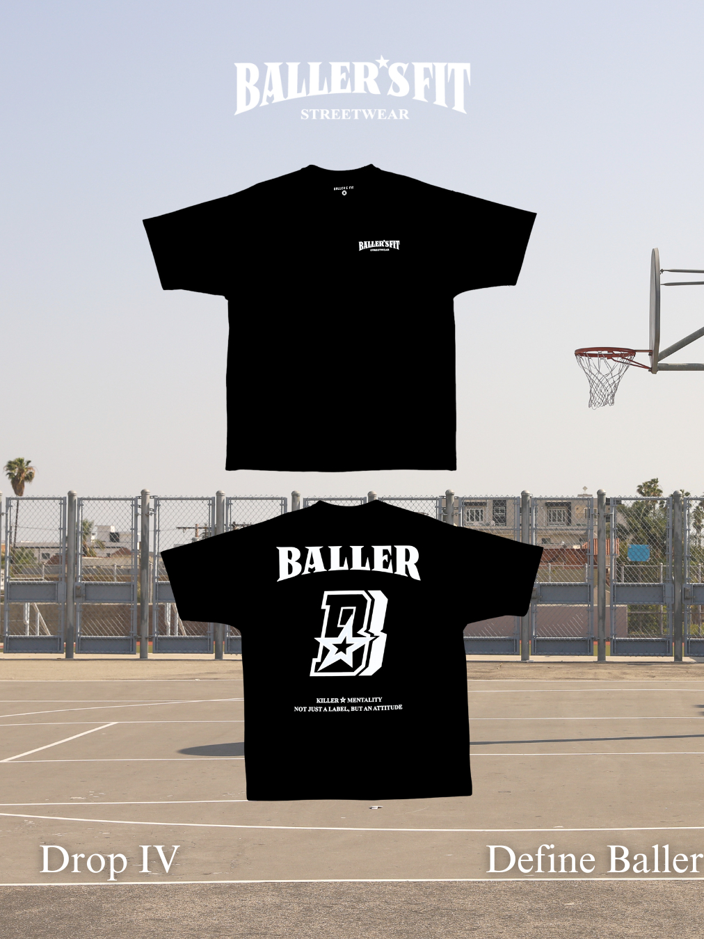 [ Ready Stock ] DEFINE BALLER Oversized BLACK Tee (oversize, cotton ...