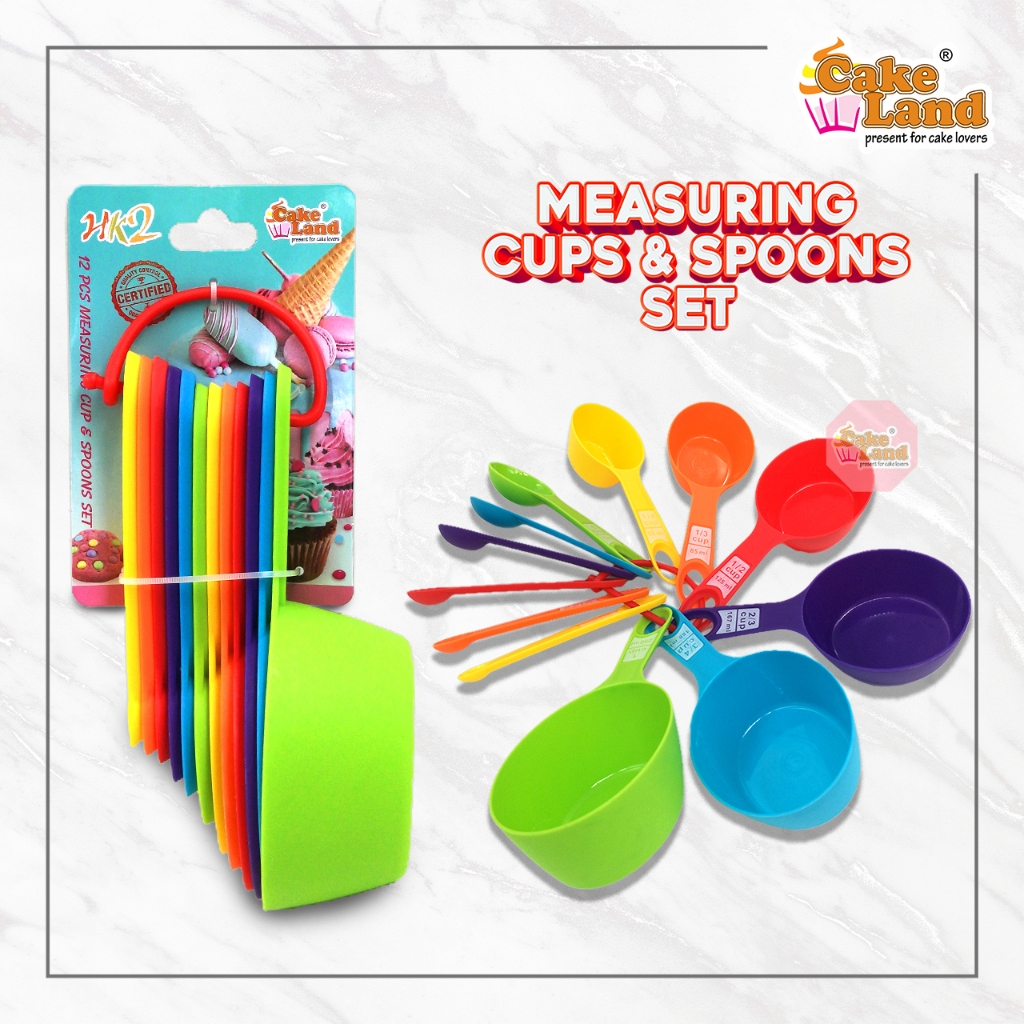 THE BAKER Measuring Cups & Spoons (12pcs) | Shopee Malaysia