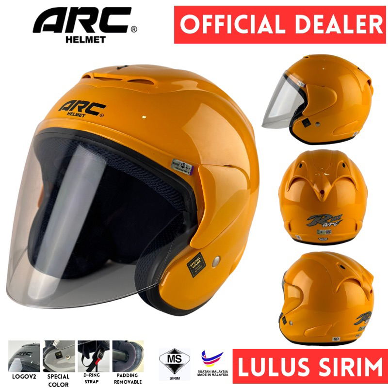 ARC Helmet RITZ Modern Yellow Original ARC MADE IN MALAYSIA Ready Stock ...