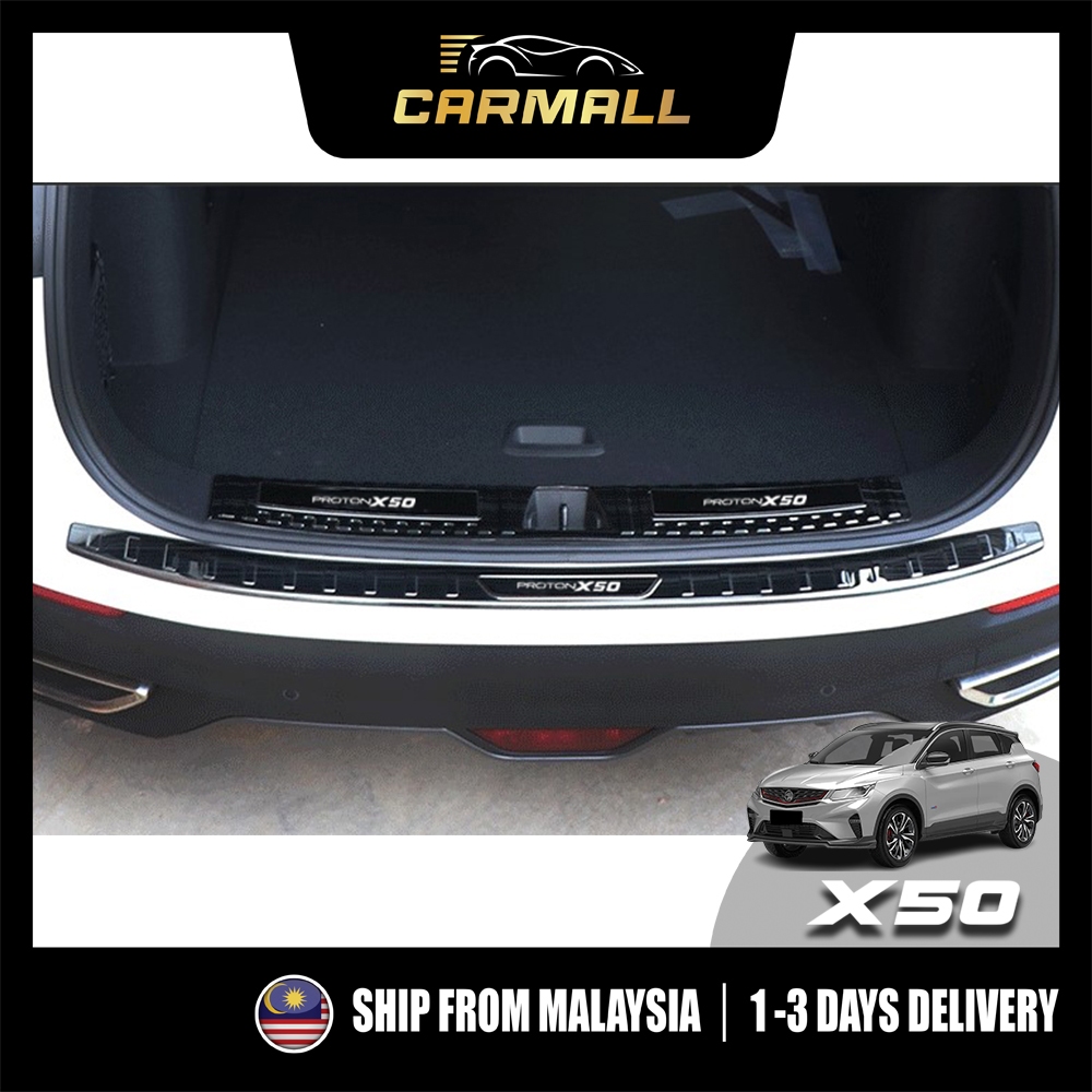Proton X50 Rear Bumper Protector Out In Bonnet Protector Guard Black ...