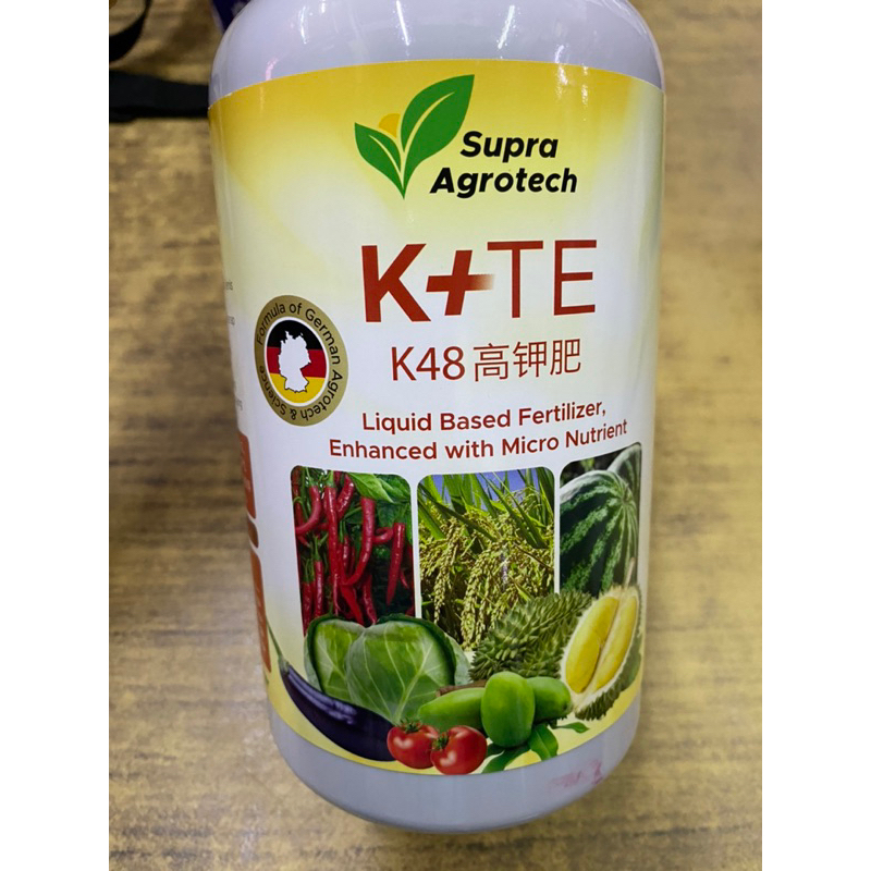 Baja Foliar/ Supra agrotech K+TE K48 (1 liter ) / Fertilizer | Shopee ...