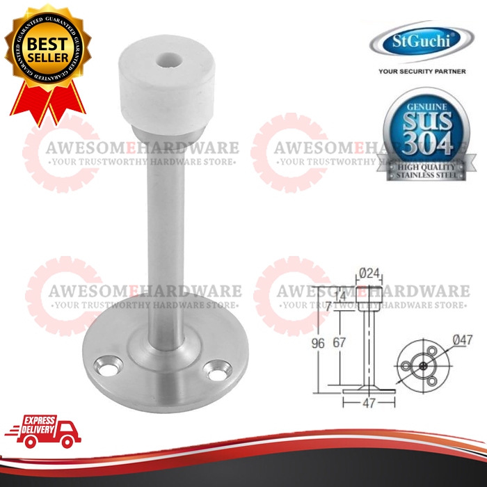 ST GUCHI SGDS-023 023 STAINLESS STEEL SUS304 DOOR STOPPER BUMPER PROTECTOR | Shopee Malaysia