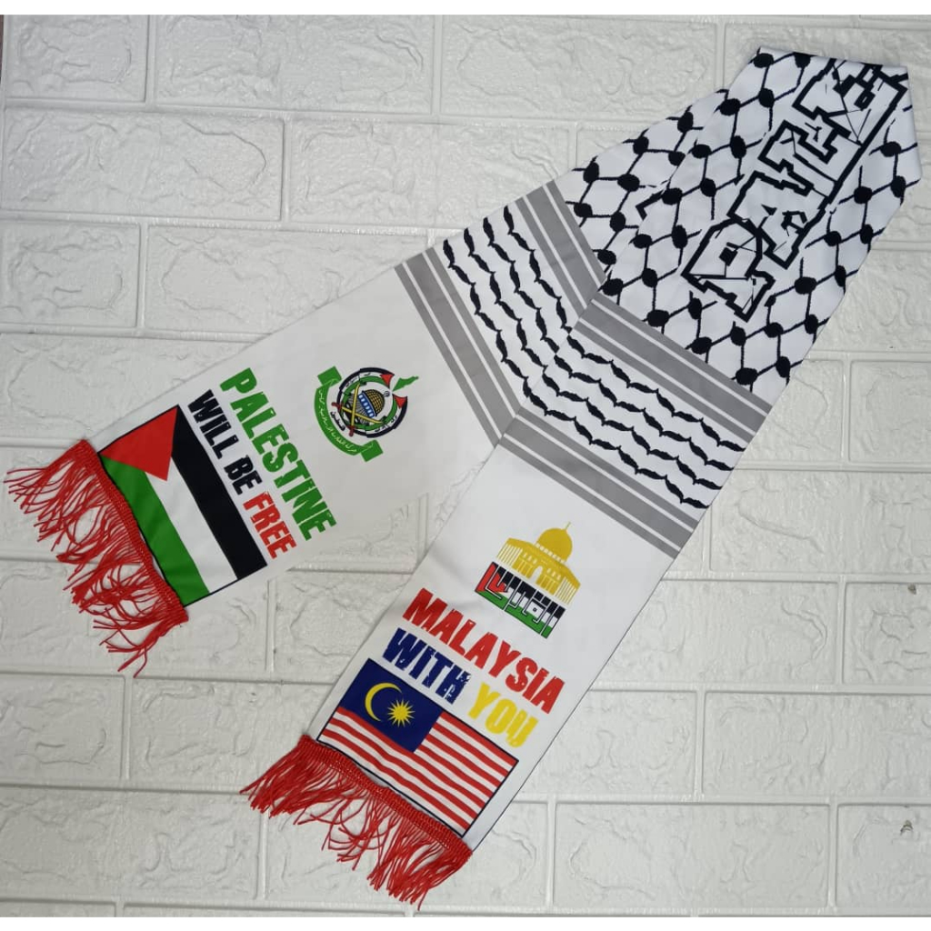 MAFLA PALESTINE / HEADBAND / FLAG BENDERA / SELENDANG SCARVES / FREE ...