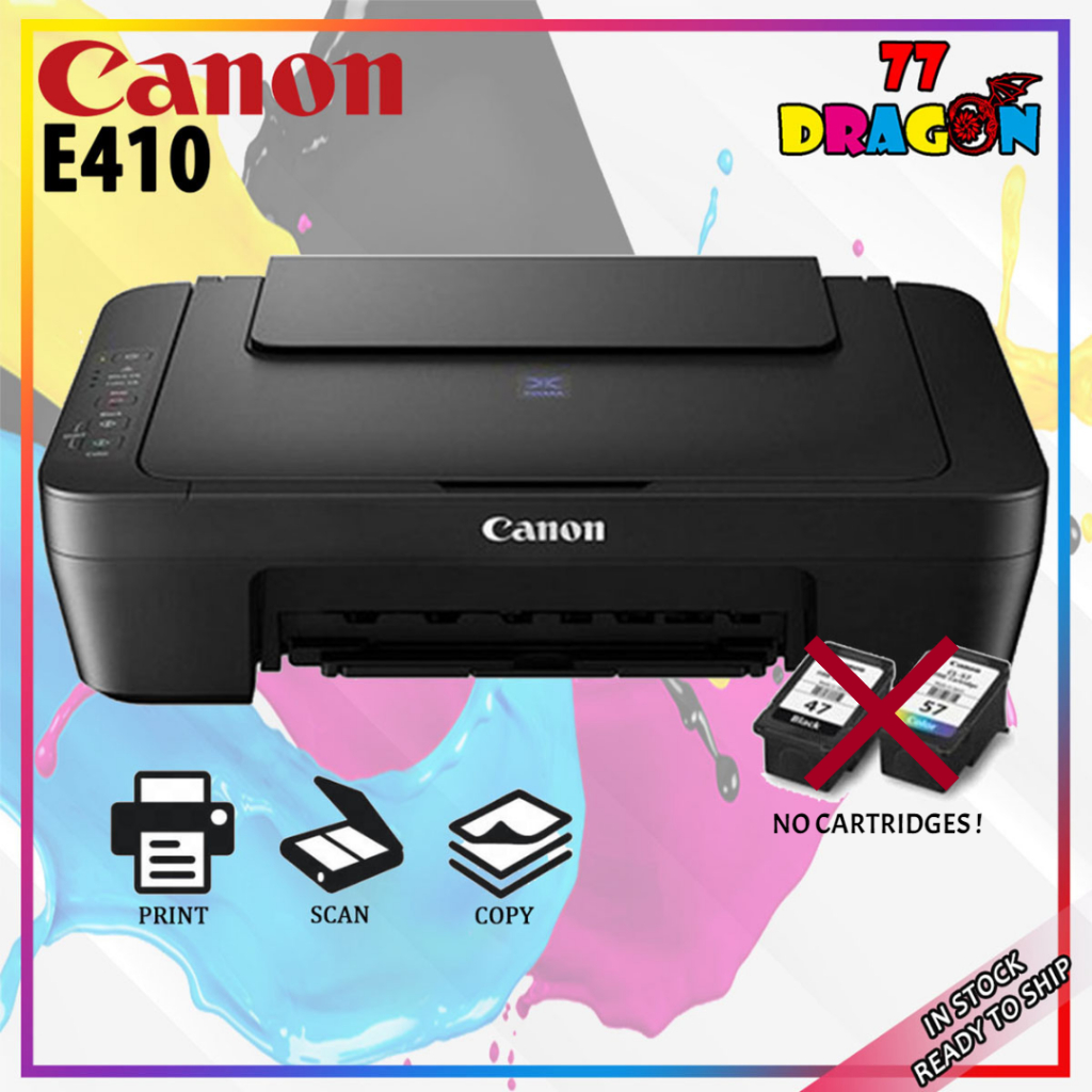 Canon PIXMA E410 Color Inkjet Multifunction Printer - (Printer Body ...