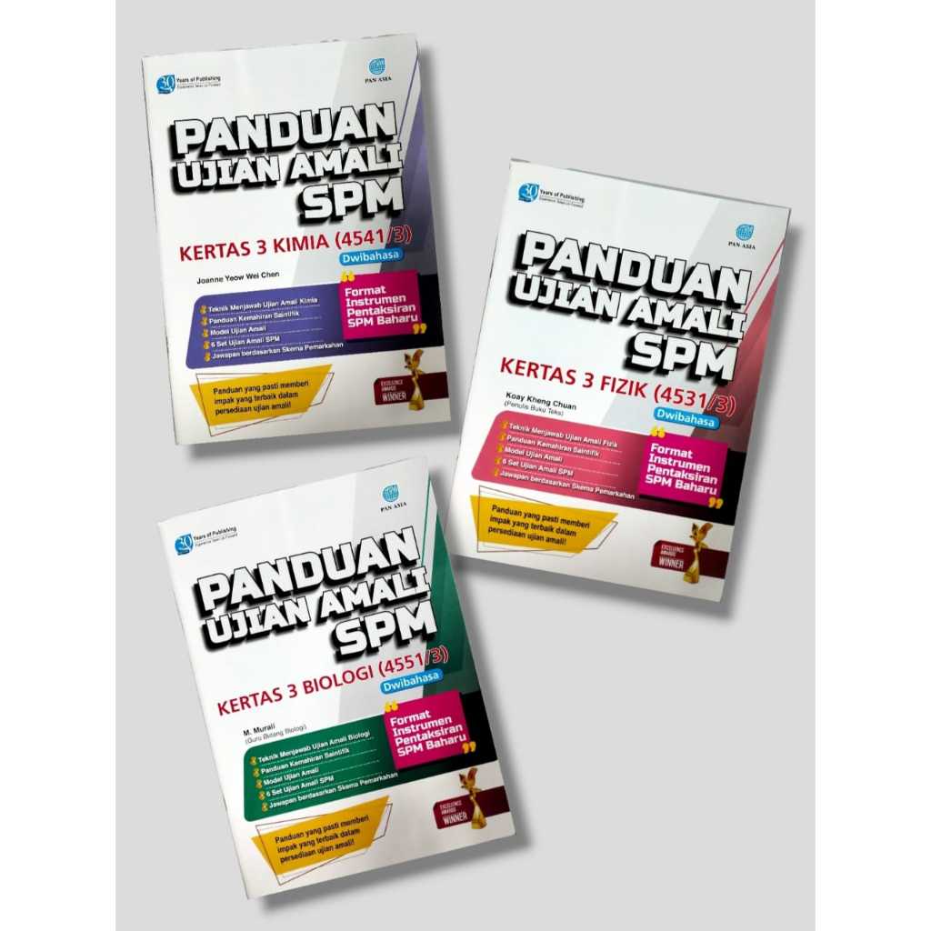 PANDUAN UJIAN AMALI SPM KERTAS 3 KIMIA/ BIOLOGI/ FIZIK [ PAN ASIA] | Shopee Malaysia