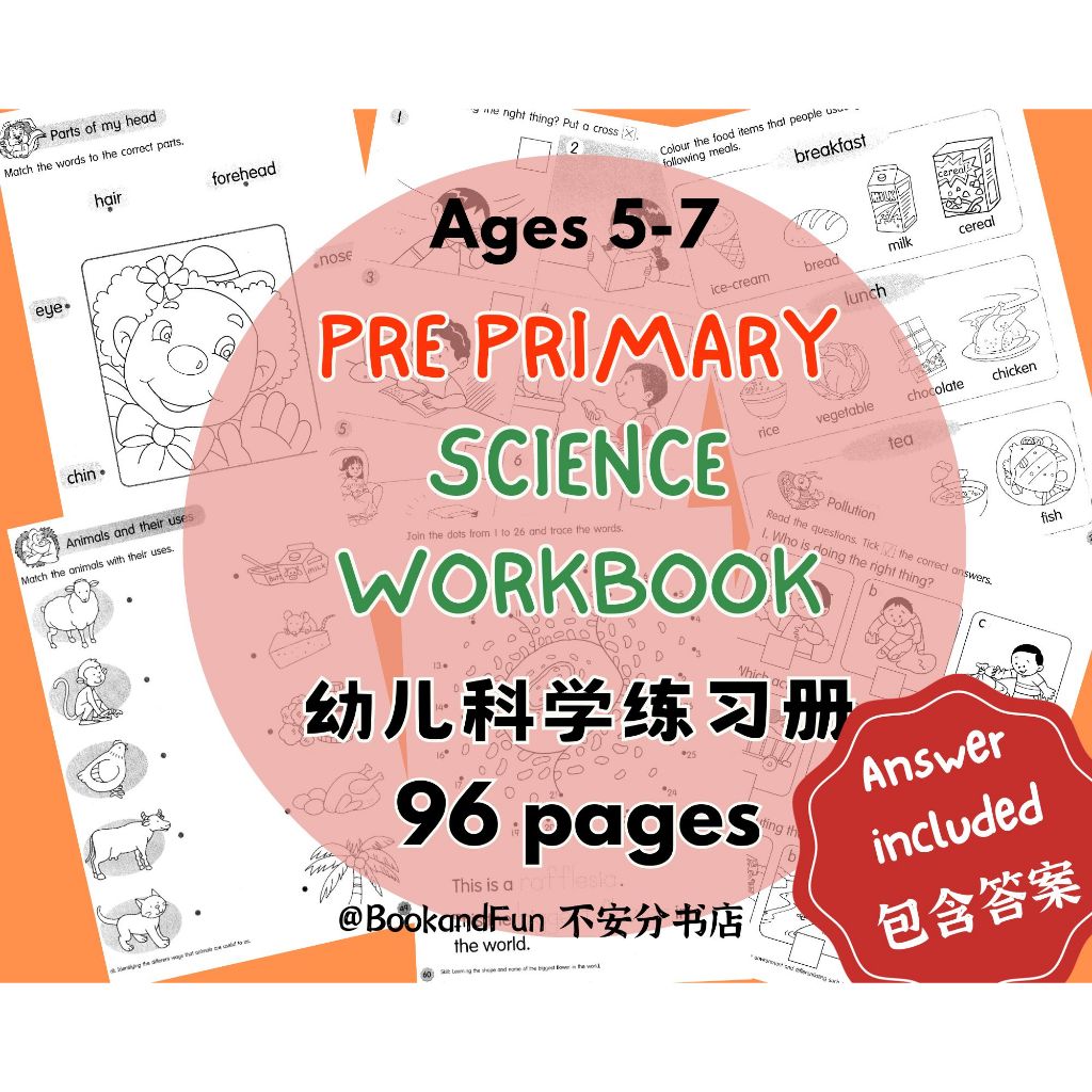 (PDF) Pre Primary Science Workbook Kindergarten Worksheet Exercise ...
