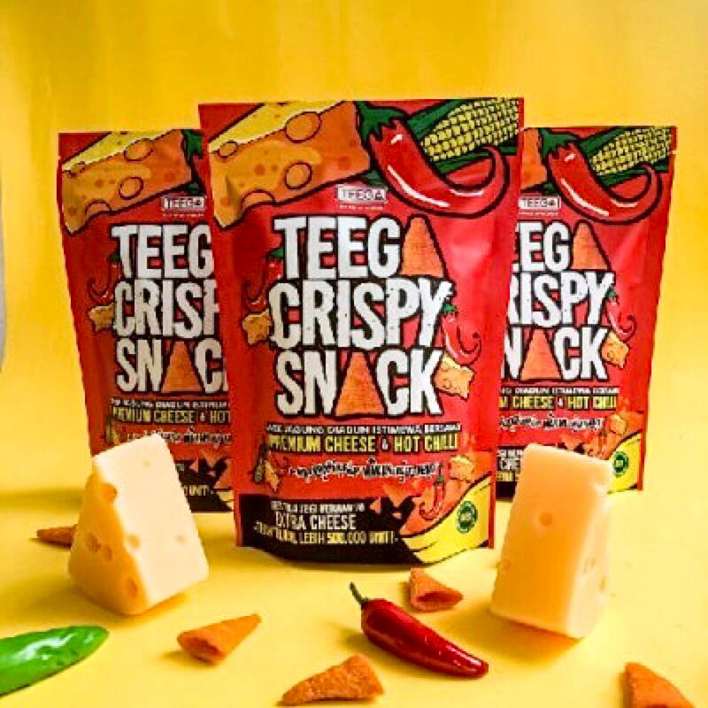 TEEGA Crispy Snack ( Premium Cheese & Hot Chili) | Shopee Malaysia