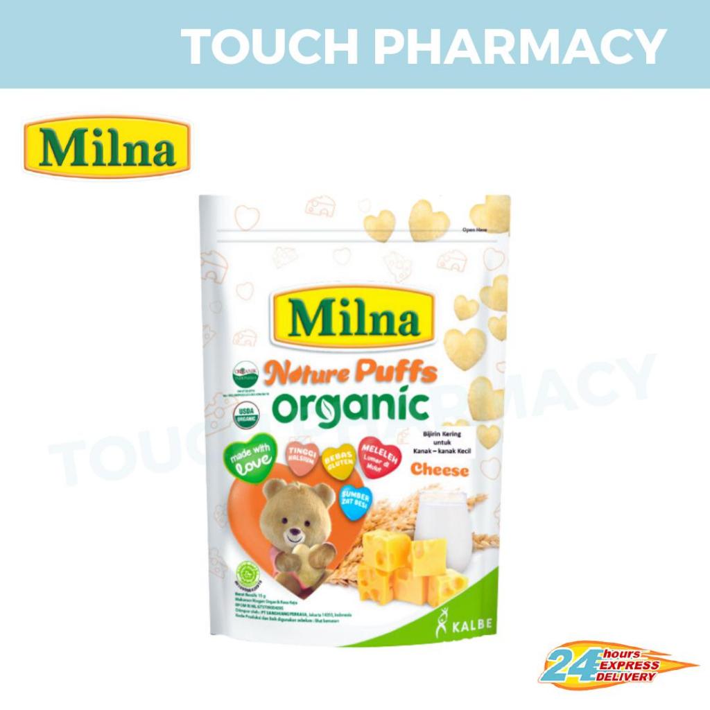 MILNA Nature Puff Organic Cheese 15G | Shopee Malaysia