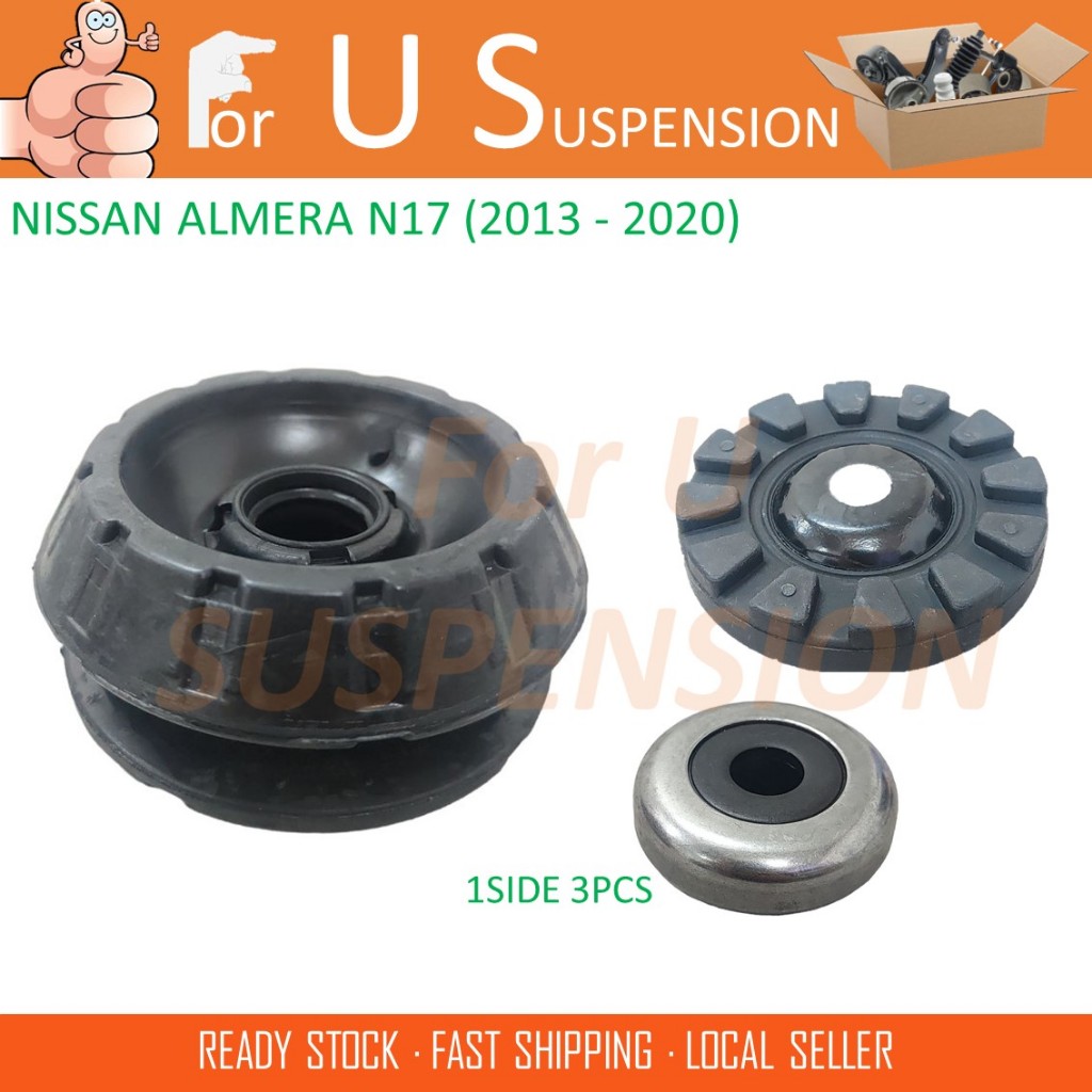 1SIDE 3 PIECES FRONT ABSORBER MOUNTING+BEARING+STRUT DAMPER NISSAN ...