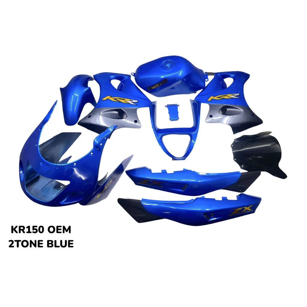 KAWASAKI NINJA DOUBLE R KR 150 RR BODY COVERSET STICKER TANAM 2 TONE ...