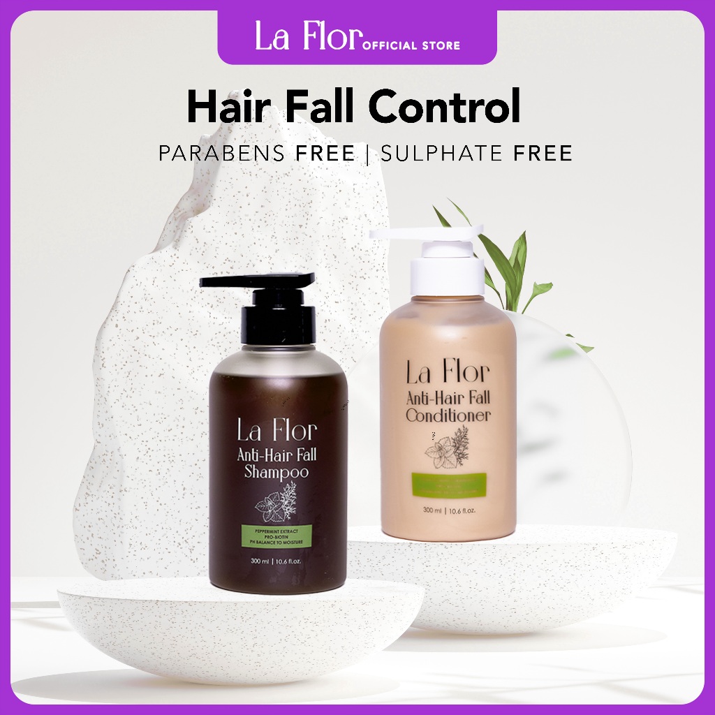 La Flor Anti Hair Fall Shampoo and Conditioner set 300ml | Shopee Malaysia