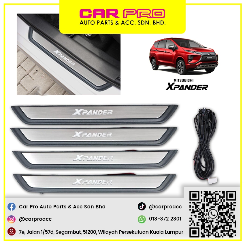 Mitsubishi Xpander Sill Plate Scuff Plate Foot Door Side Step Led ...