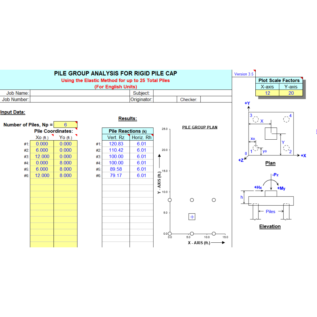 Pile Group Analysis for Rigid Pile Cap | Shopee Malaysia