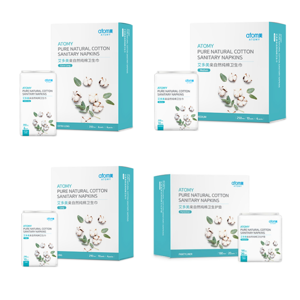 Atomy Pure Natural Cotton Sanitary Napkins 艾多美 亲自然纯棉卫生棉 | Shopee Malaysia