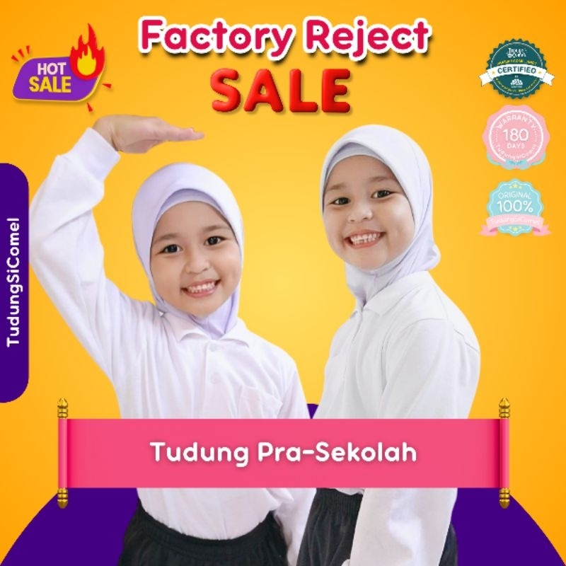 (FACTORY REJECT) Tudung Pra Sekolah Reject | Shopee Malaysia