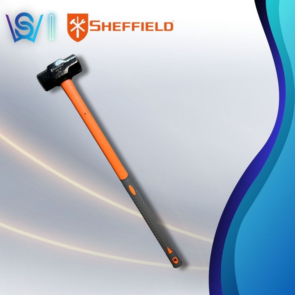 SHEFFIELD High Carbon Steel Sledge Hammer (2LB - 14LB) Heavy Duty Stone ...
