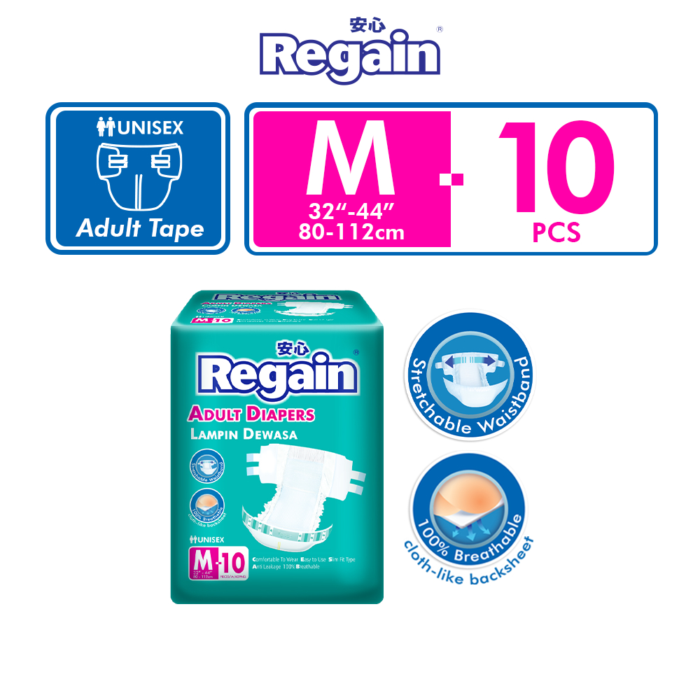 Regain Adult Diapers M10/L8/XL8 (1 Pack) | Shopee Malaysia