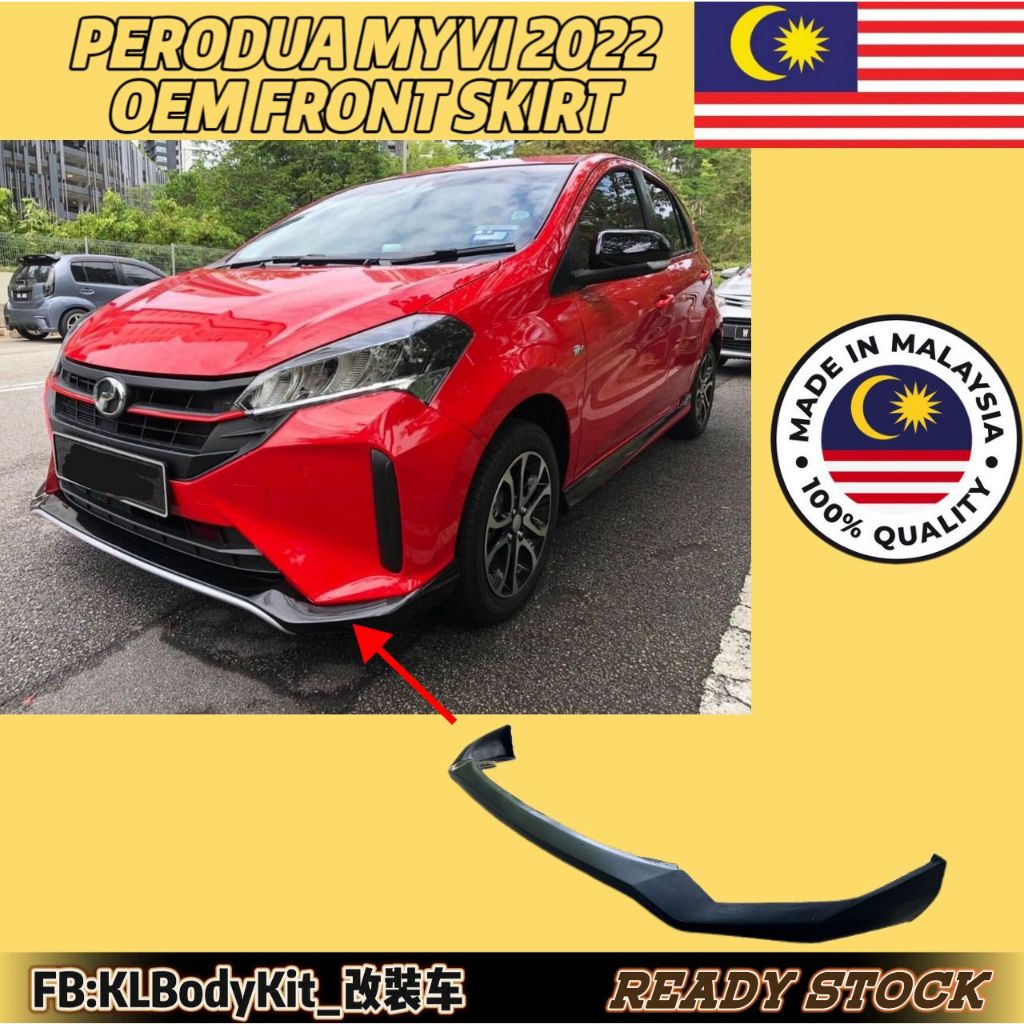 " READY STOCK " PERODUA MYVI 2022-2025 FRONT SKIRT OEM MYVI 2022 GEN 3 ...