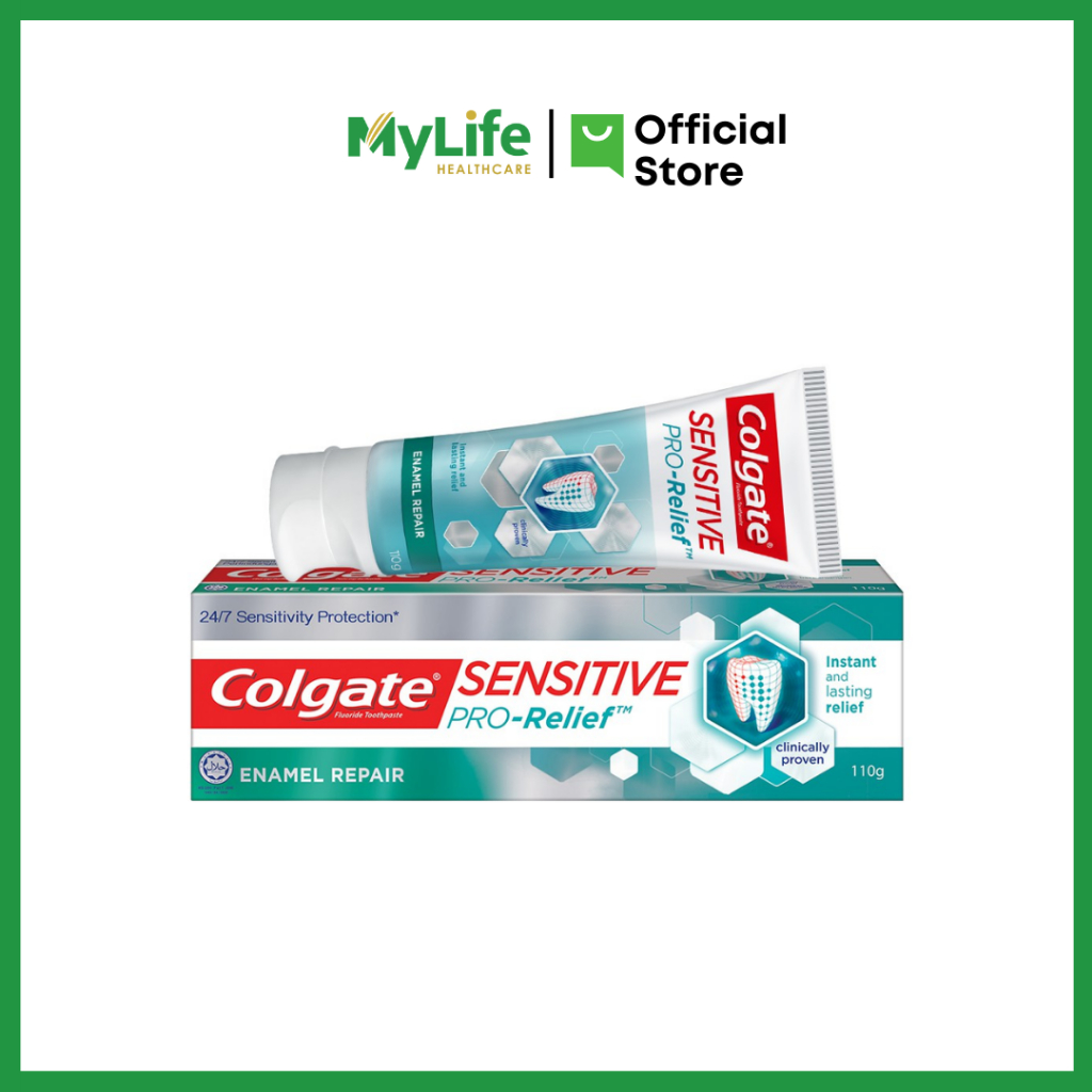 COLGATE SENSITIVE PRO RELIEF ENAMEL REPAIR TOOTHPASTE (110G) | Shopee ...