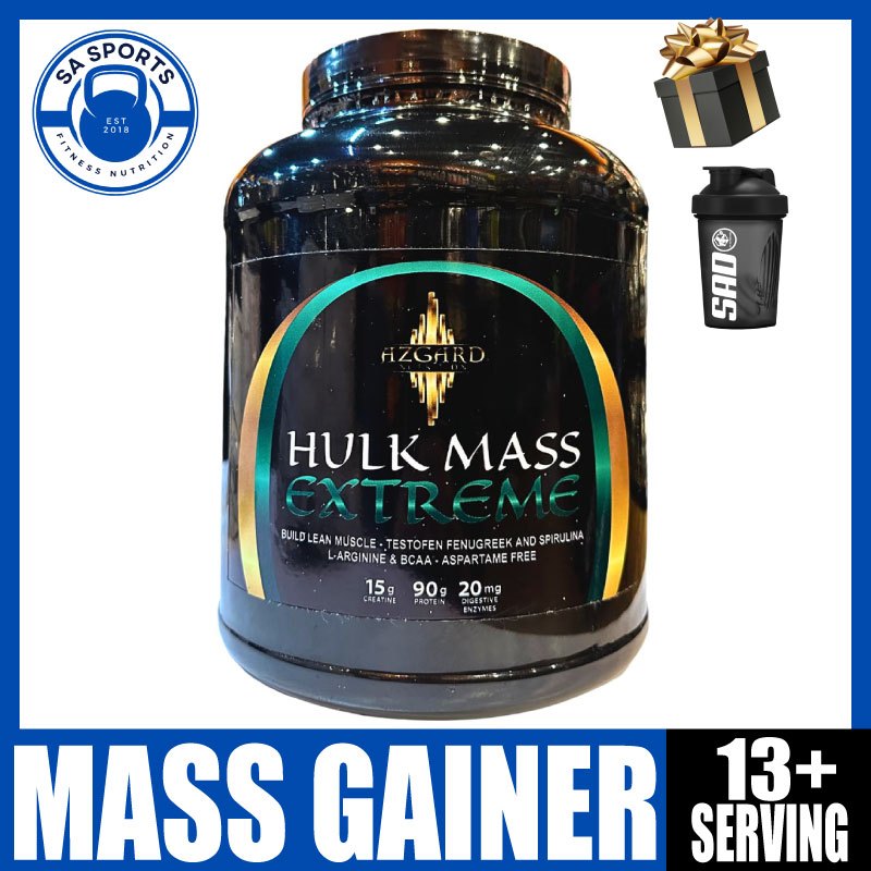 Azgard HULK MASS EXTREME (2KG) - CHOCOLATE MASS GAINER / WEIGHT GAIN / MUSCLE GAINS | Shopee ...