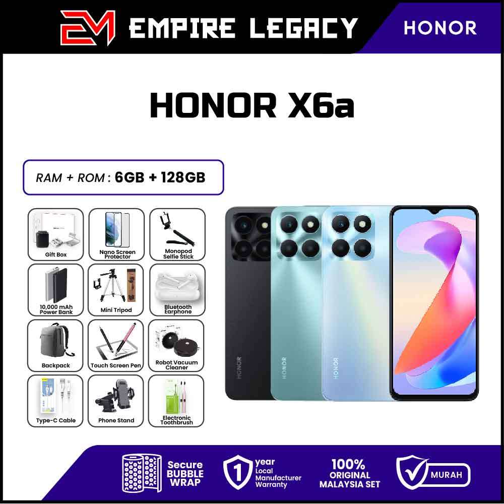 HONOR X6a [6GB RAM 128GB ROM] - Original HONOR Malaysia | Shopee Malaysia
