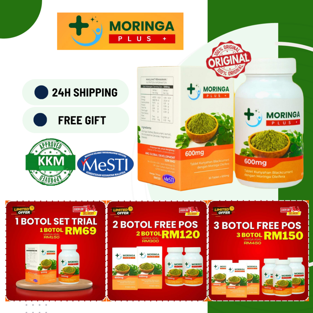 [ORIGINAL HQ] KAPSUL MORINGA PLUS + CAPSULE | Shopee Malaysia