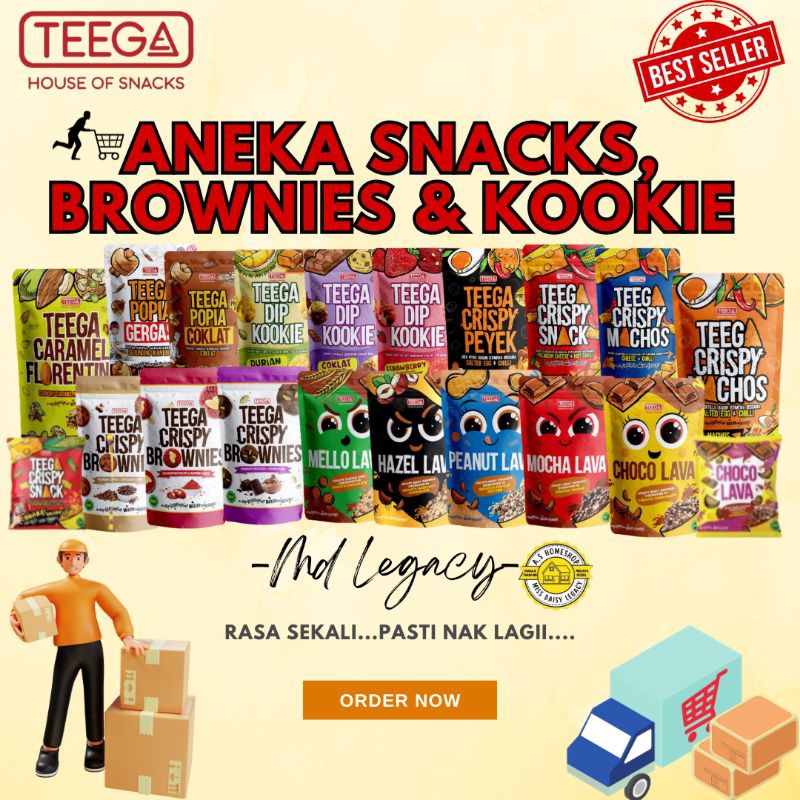 TEEGA SNACK COOKIES(BROWNIES,CHOCO LAVA & SNACK) | Shopee Malaysia