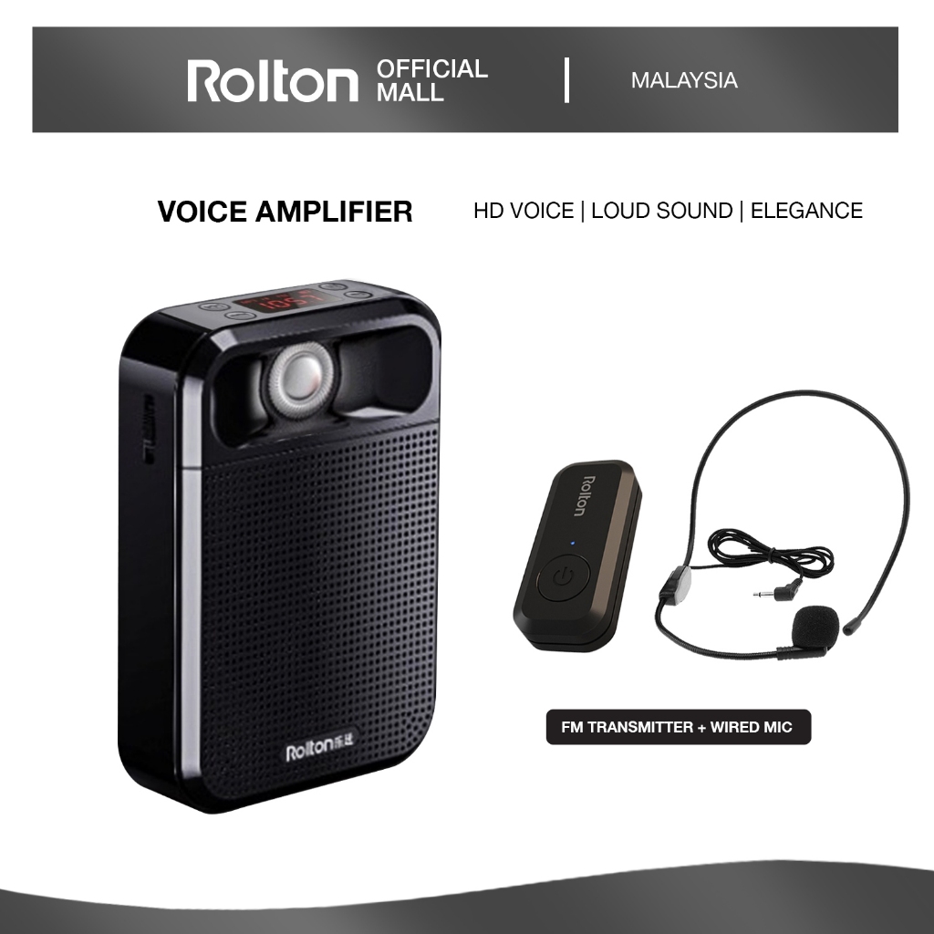 ROLTON K700 Voice Amplifier Speaker with ( FM Wireless Transmitter ...