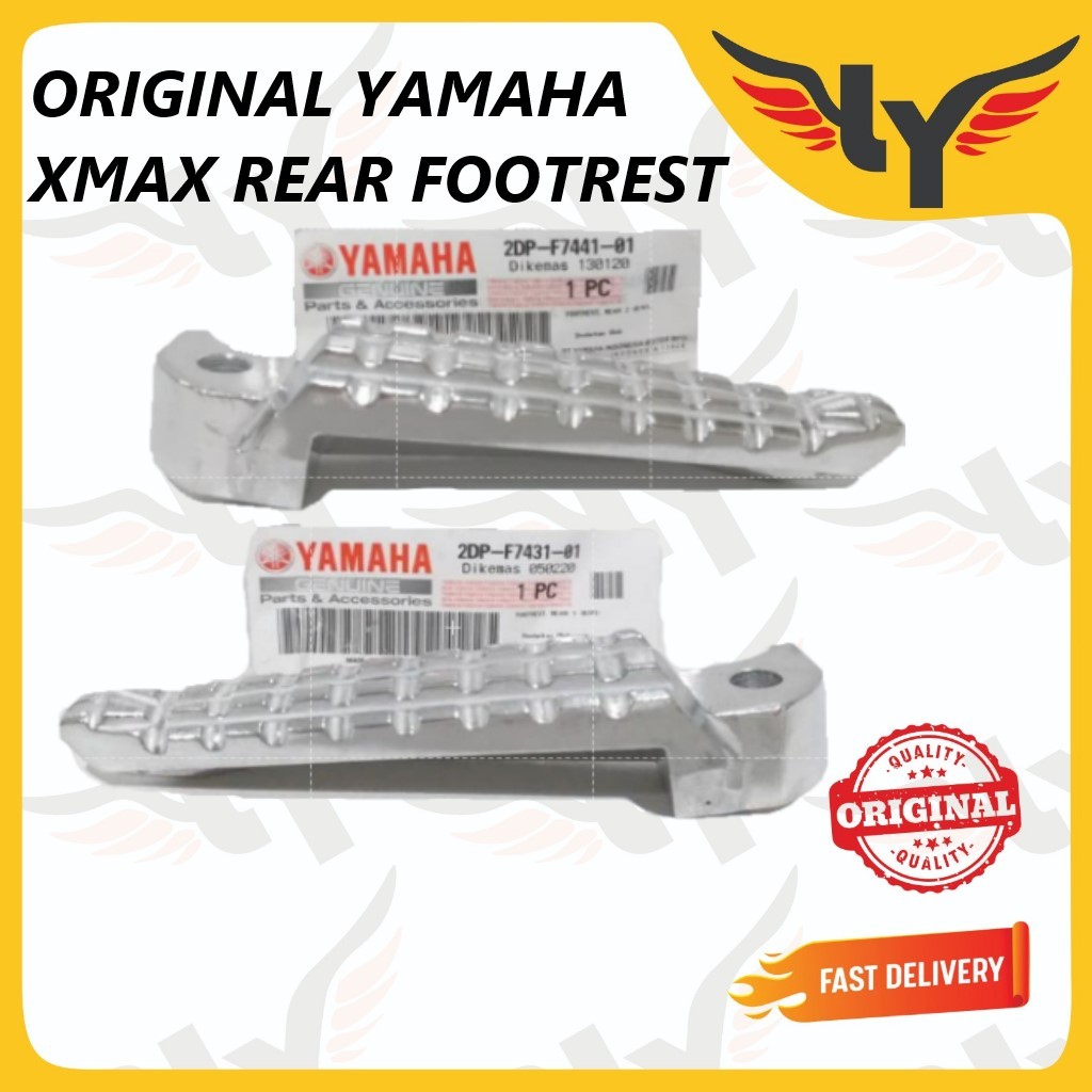Yamaha XMAX Rear Left / Right Footrest - 2DP-F7431-01 / 2DP-F7441-01 ...