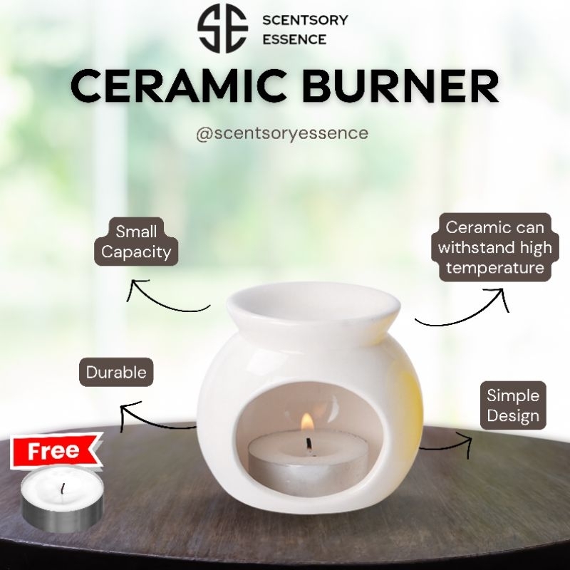 Small Capacity Essential Oil Burner Wax Melt Burners Aromatherapy ...