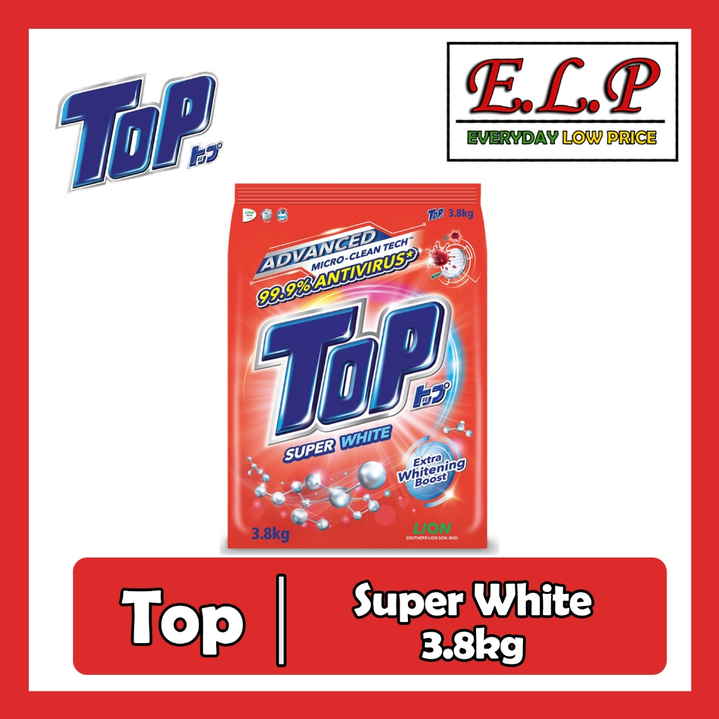 Top Detergent Powder Micro-Clean Tech 3.8kg/3.6kg | Shopee Malaysia