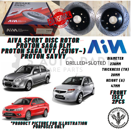 PROTON SAGA BLM / PROTON SAGA VVT (2016Y~) / PROTON SAVVY (FRONT) 100% ...