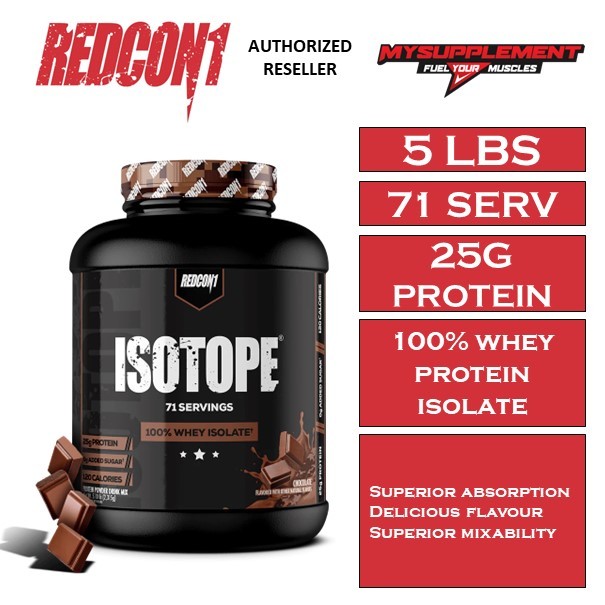 Redcon1 Isotope 5lbs , 100% Whey Isolate , Whey Protein | Shopee Malaysia