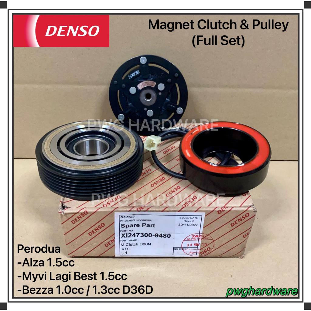 (Original Denso) Compressor Magnet Clutch & Pully For Perodua Alza ...