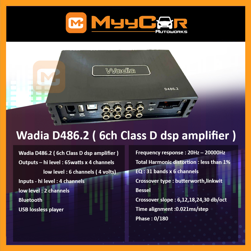 WADIA D486.2 (1460) - 6 channels DSP amplifier | Shopee Malaysia