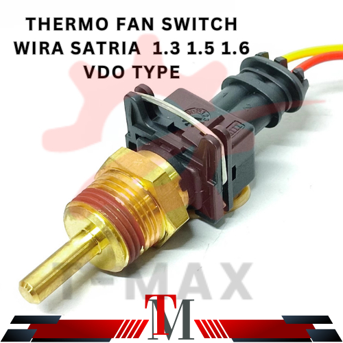 2 PIN PROTON WIRA SATRIA 1.3 1.5 1.6 VDO - THERMO FAN SWITCH MD149338 ...