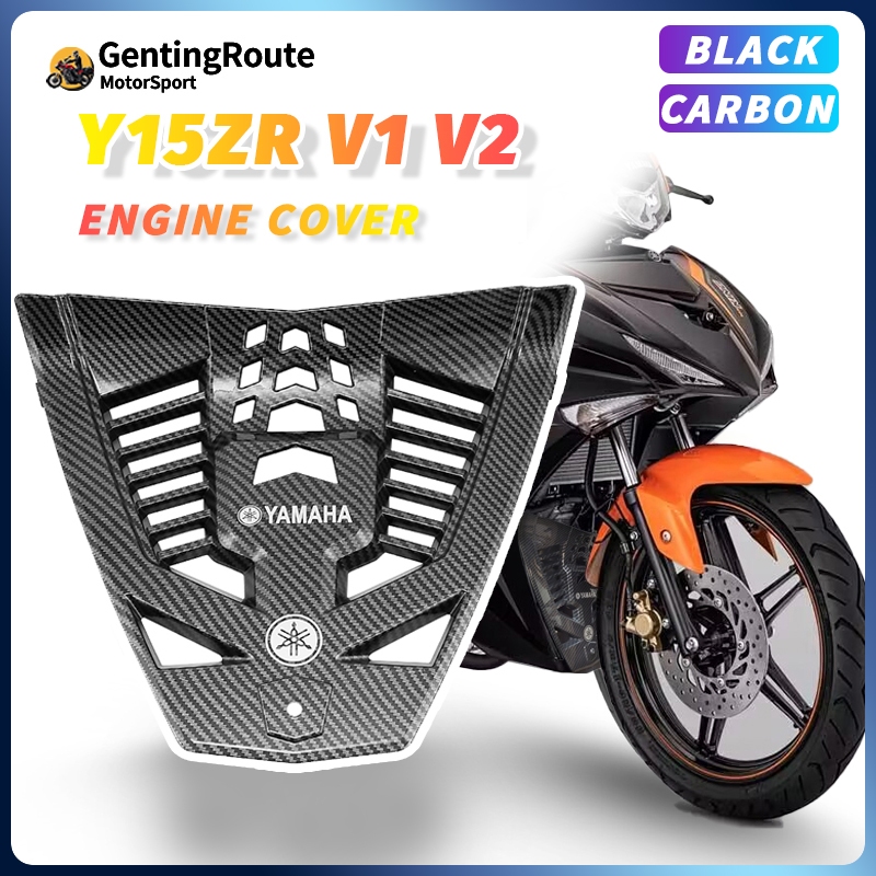 Y15ZR V1 V2 Exciter 150 Engine Cover Carbon Black Y15 Engine Guard ...