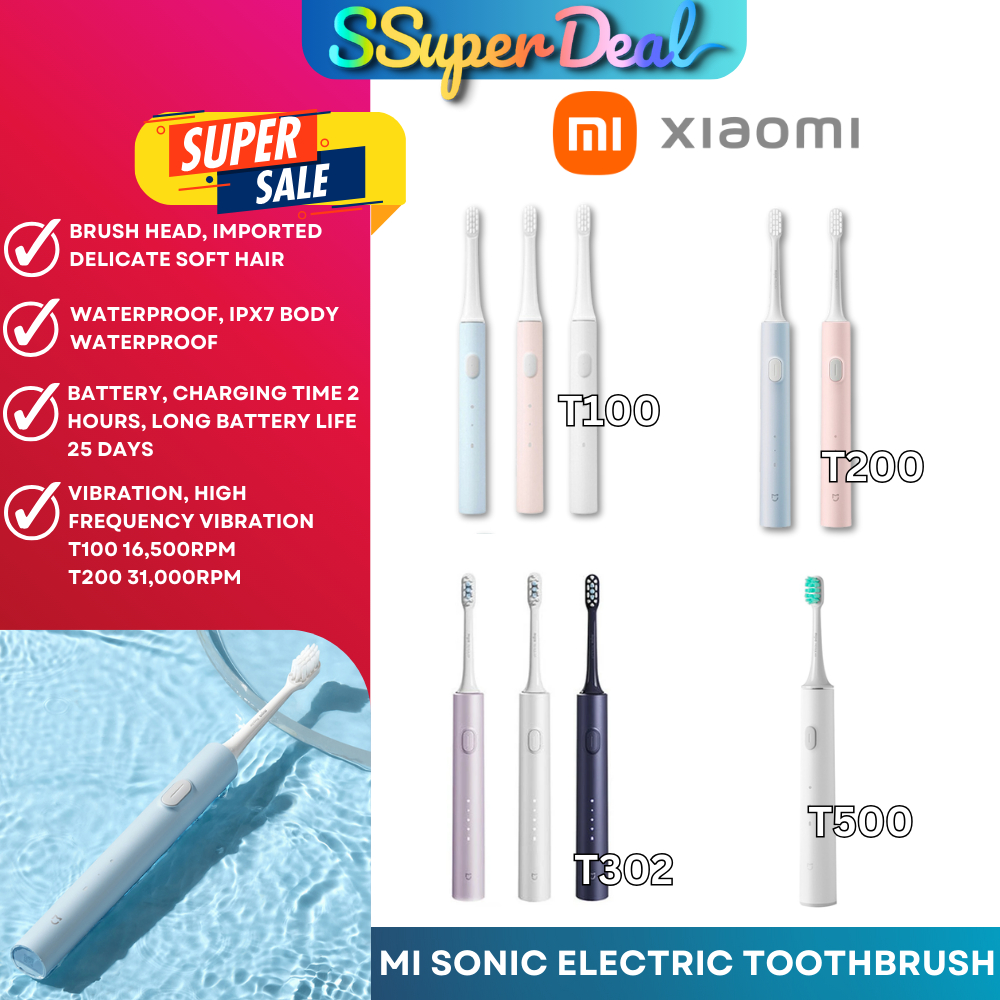 Xiaomi Mi Smart Electric Toothbrush T100 | T200 | T302 | T500 | Shopee ...