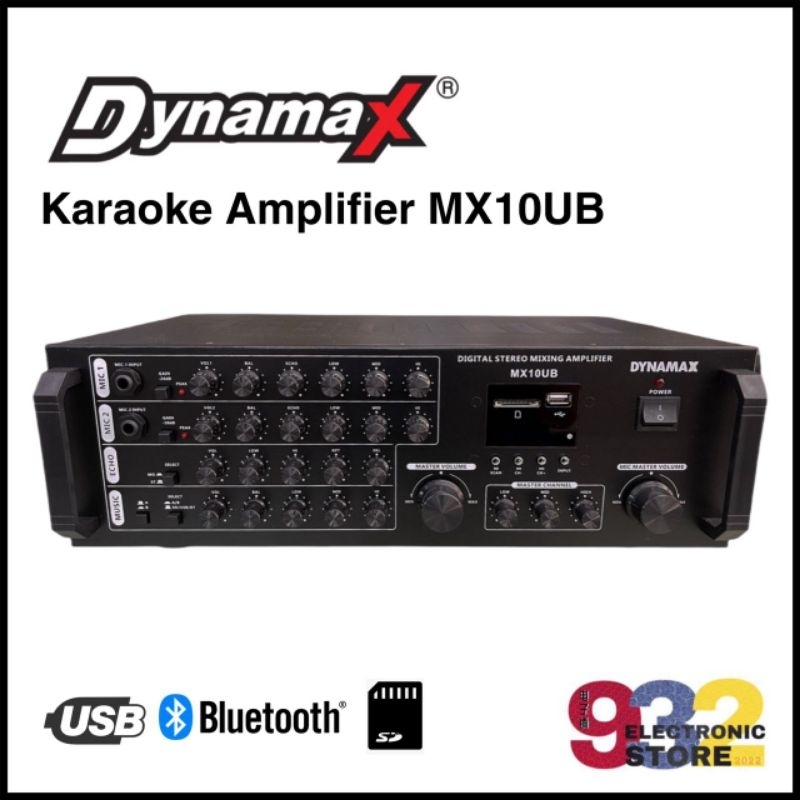 DYNAMAX MX10UB Karaoke Amplifier | Shopee Malaysia