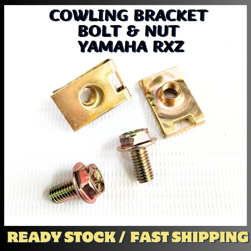 COWLING BRACKET BOLT NUT YAMAHA RXZ SKRU SCREW IKAT FEARING CLIP KLIP ...