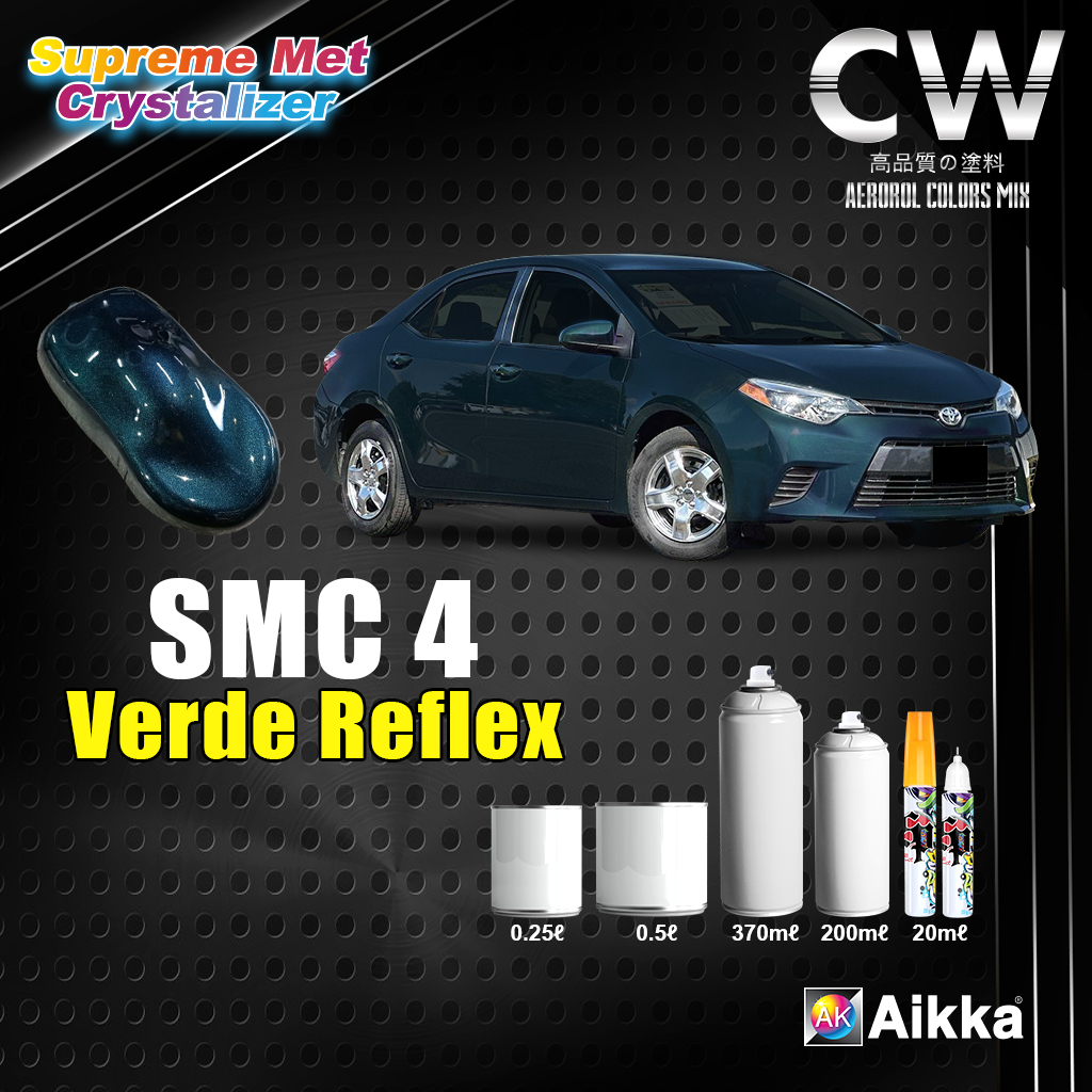 2K Paint 【 SMC4 Verde Reflex 】 SUPREME MET CRYSTALIZER Color Car Motor ...