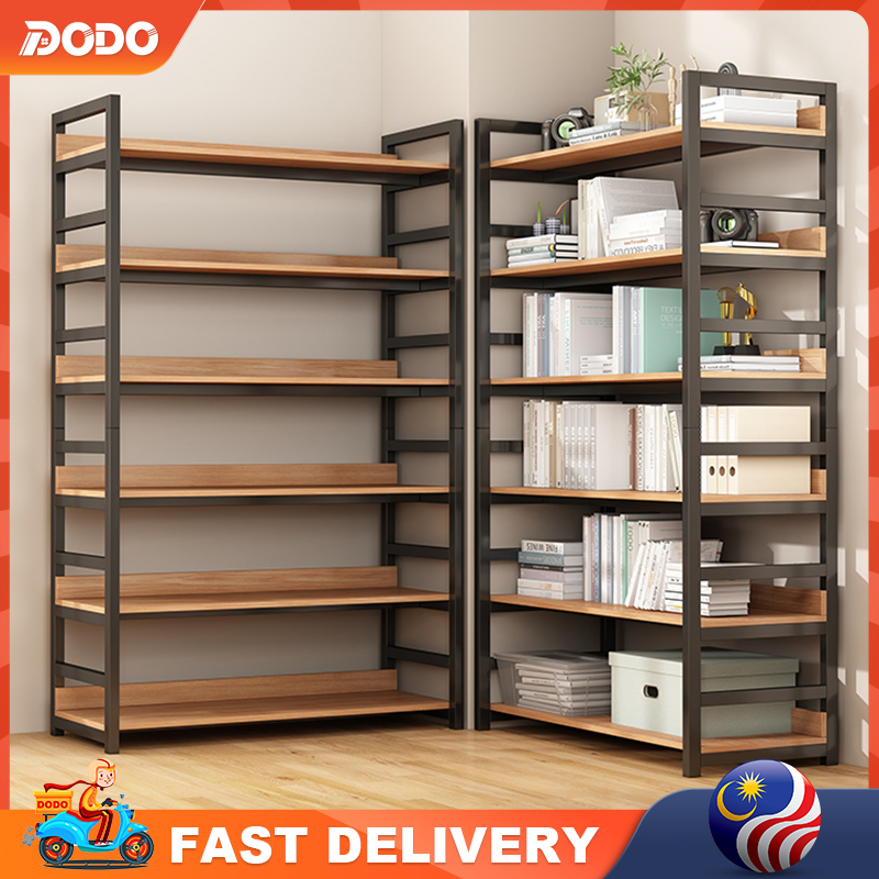 👍UP 5/6 Layer Multipurpose Rack BookShelf Metal Frame Shelves Rackwith ...