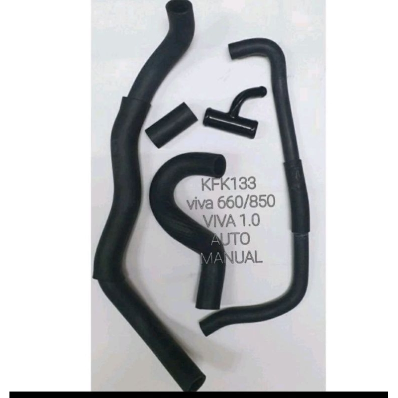 PERODUA VIVA 660 850 1.0 RADIATOR HOSE SET WITH BY PASS HOSE WATER PUMP ...