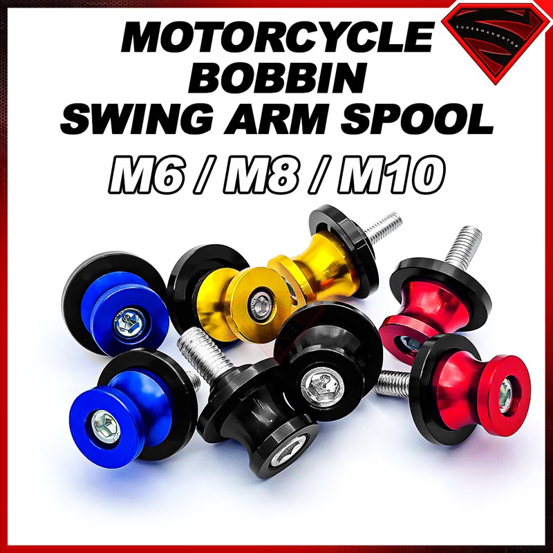 SWING ARM SPOOL MOTORCYCLE BOBBIN M6 M8 M10 UNIVERSAL R15 R25 MT07 MT09 NINJA 250 400 650 Z250 ...