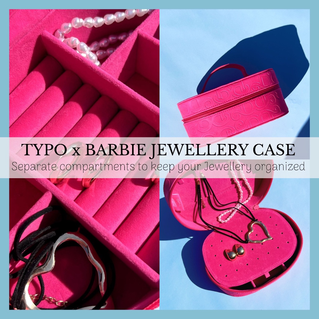TYPO x Barbie Jewellery Case Large / Separate compartments | Shopee ...