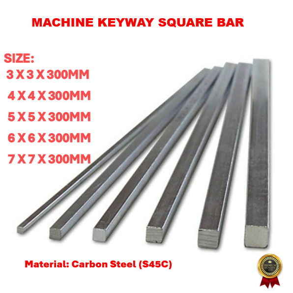 3MM 4MM 5MM 6MM 7MM Machine keyway(S45C)Square bar, For keyway slotting in sprocket, gear ...