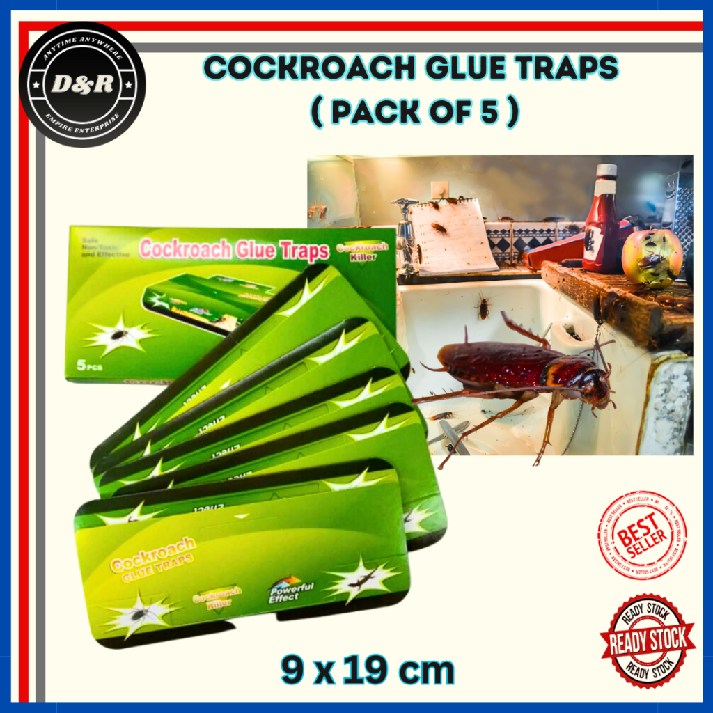 Cosway Cockroach Glue Traps Perangkap Lipas Gam Untuk Cicak Pelekat ...